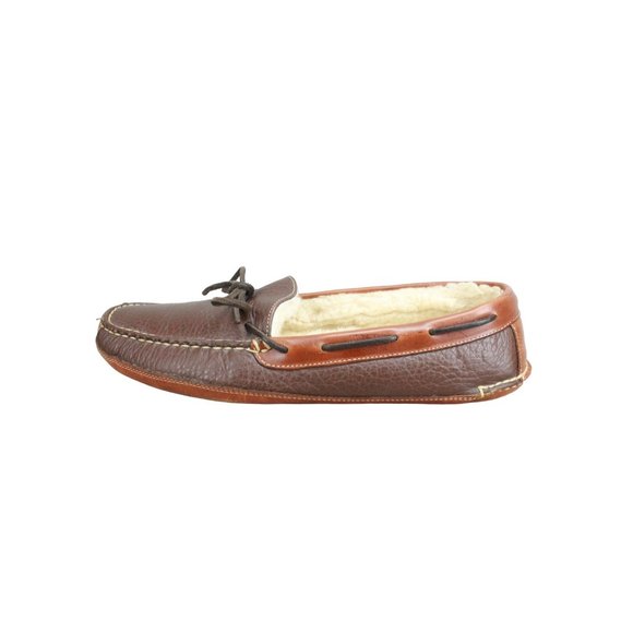 L.L. Bean | Shoes | Ll Bean Bison Brown Leather Shearlinglined ...